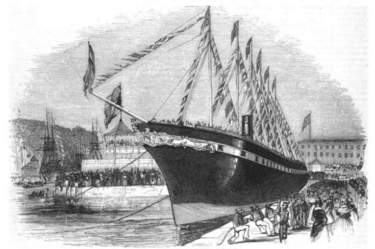 The First Iron Steamship to Cross the Atlantic Is Launched In England ...