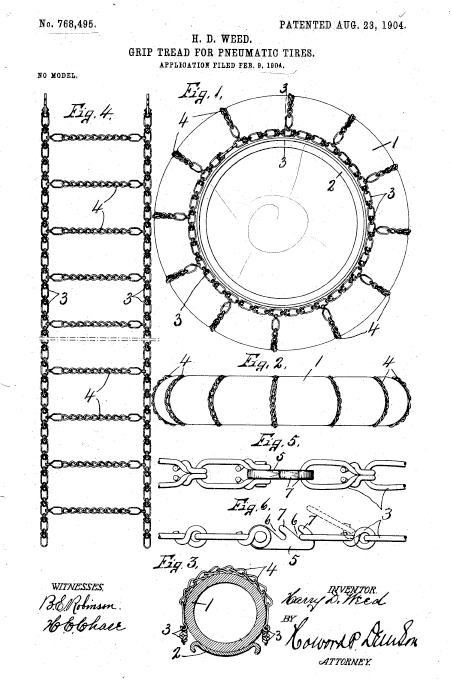 1904: Thanks to This Inventor, Driving in Snow and Ice Became Safer ...