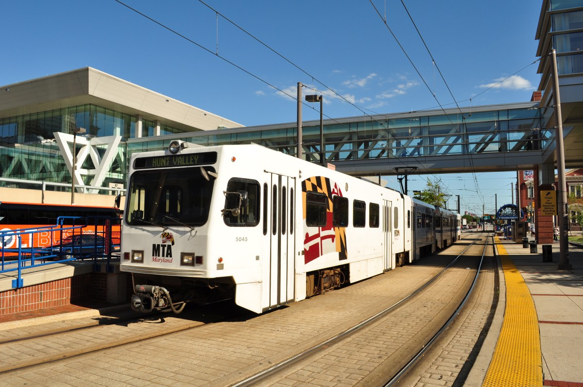 1992: A Light Rail System Begins Regular Service in the Baltimore ...