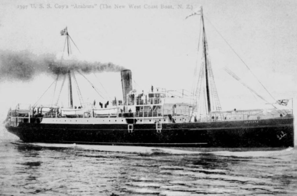1905: A New Steamship Circles the Cape of Good Hope During Her Voyage ...