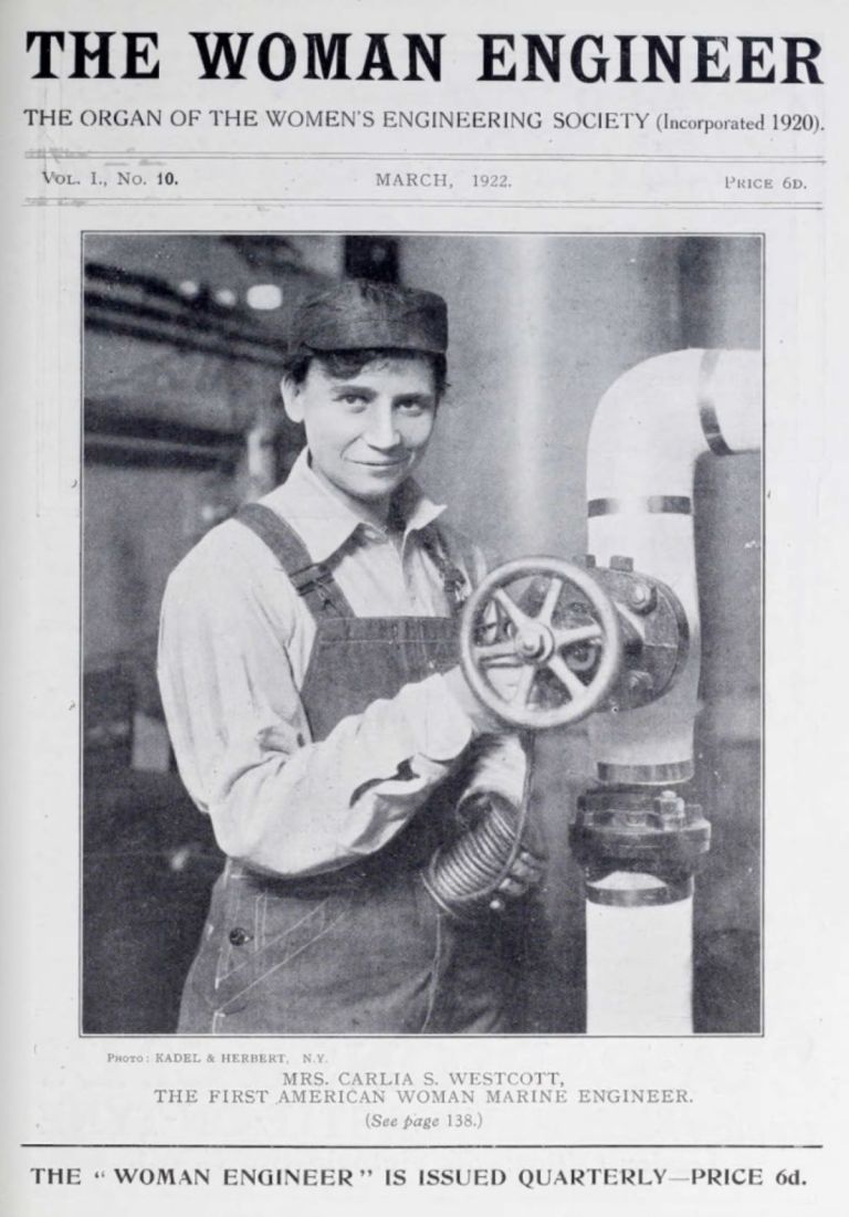 Women in Transportation History: Carlia S. Westcott, Marine Engineer ...