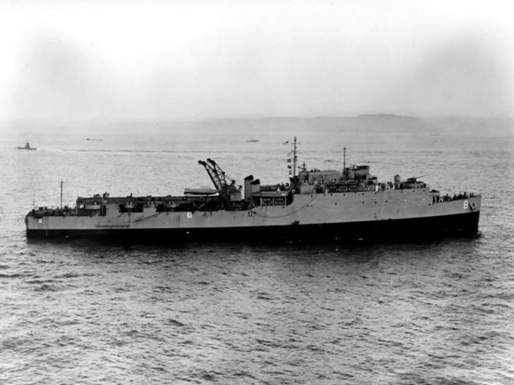 1944: The Commissioning of a U.S. Navy Dock Landing Ship ...