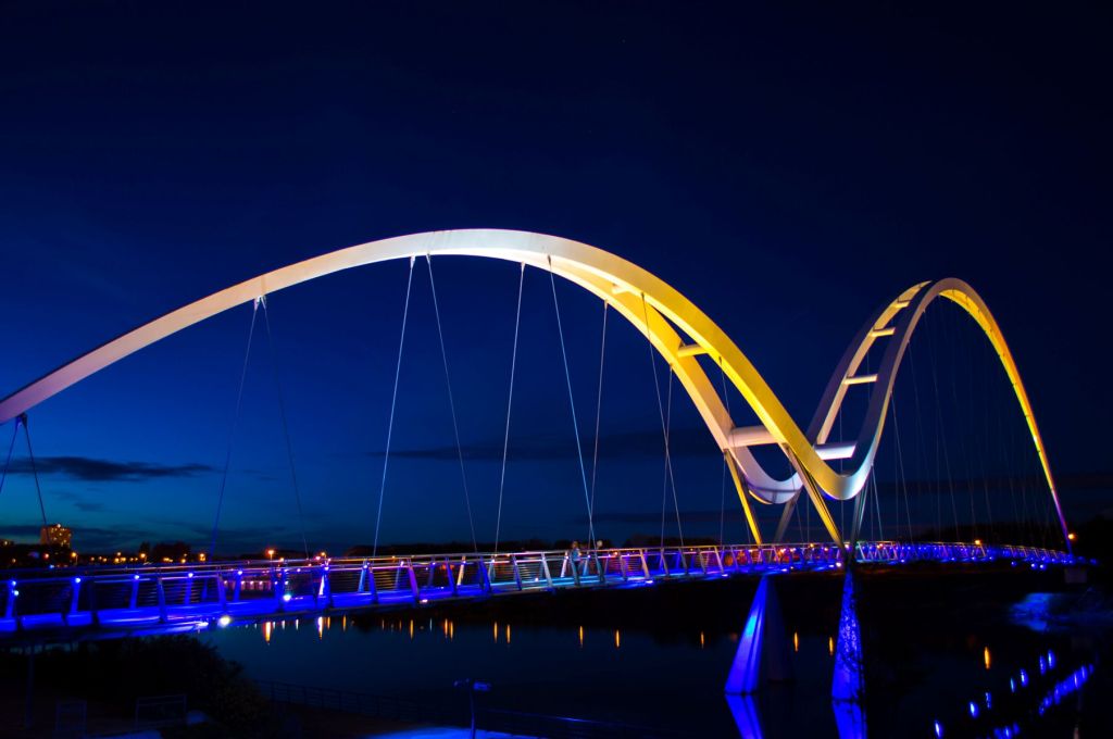 2009: The Infinity Bridge in England is Opened for Public Use ...